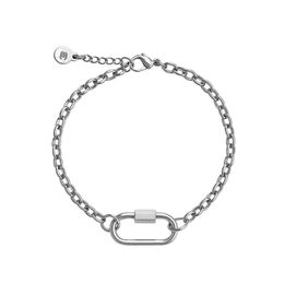 BEACH TO THE CITY Armband 'Charm' Damen Gr&ouml;&szlig;e 17 / 20 cm silber
