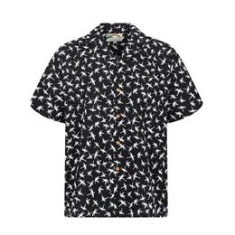 Paradise Found Button Up Shirt 'Tom Selleck Dragonfly' male Black size S