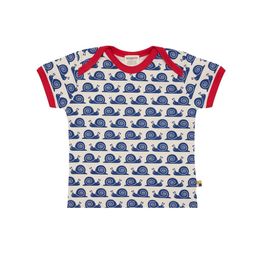 loud + proud Shirt 'Schnecken' girl Blue size 98/104