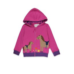 Toby tiger Sweatjacke 'Pferde' Mädchen Größe 122 pink