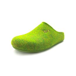 THIES Hausschuh 'THIES 1856 Recycled PET Slipper' Damen Gr&ouml;&szlig;e 42 gr&uuml;n