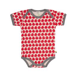 loud + proud Romper/Bodysuit 'V&ouml;gel' girl Red size 86/92
