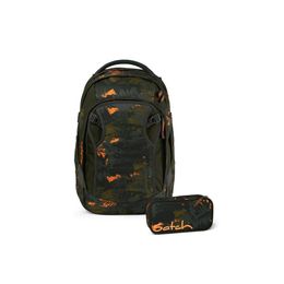 Satch Rucksack 'Match 2tlg' Mädchen Größe B: 45 cm x H: 31.5 cm x T: 16 cm oliv