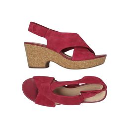Clarks Sandalen Damen Gr&ouml;&szlig;e 39.5 Second Hand rot