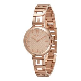 Furla Analog Watch female Gold size One Size