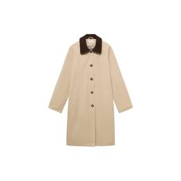 MANGO TEEN Mantel 'Carct2' Damen Gr&ouml;&szlig;e XS beige / braun