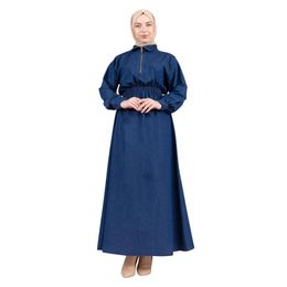 MODAMIHRAM Kleid Damen Gr&ouml;&szlig;e 48 dunkelblau Winterkleid