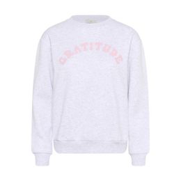 Kaffe Sweatshirt 'Anne' Damen Gr&ouml;&szlig;e XL graumeliert / altrosa