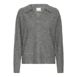 Ichi Pullover 'IHMACON LS9' Damen Gr&ouml;&szlig;e XS grau