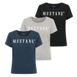 Mustang T-Shirt Damen Gr&ouml;&szlig;e S blau / grau / schwarz