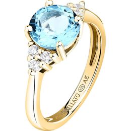 MORELLATO Ring Damen Größe 58 hellblau / gold