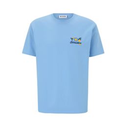 On Vacation T-Shirt 'Triple Fun' Damen Gr&ouml;&szlig;e S blau / hellblau / gelb
