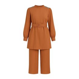 Modamihram Pantsuit female Brown size 38