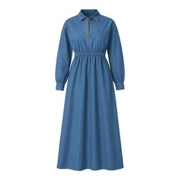 MODAMIHRAM Kleid Damen Gr&ouml;&szlig;e 42 blue denim Winterkleid