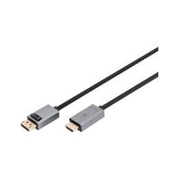Digitus Adapterkabel DisplayPort > HDMI, UHD 4K schwarz, 1,80 Meter