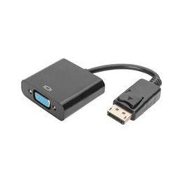 Digitus DisplayPort Adapter / Konverter schwarz, DP Stecker > VGA Buchse