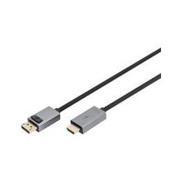 Digitus Adapterkabel DisplayPort > HDMI, UHD 4K schwarz, 3 Meter