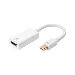 Digitus Mini DisplayPort auf HDMI Adapter / Konverter wei&szlig;, 4K, HDMI 2.0, DP 1.2, DP++ Dual-Mode