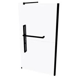 H&uuml;ppe H&Uuml;PPE Duplo pure Walk-In Viereck Seitenwand 1-teilig, Breite:110cm, rechtsseitige Befestigung, DT0011123321, Duschkabine: Profilfarbe Black Edition Glas ESG klar