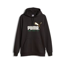 Puma Sportsweatshirt 'No. 1 Logo Celebration' Herren Gr&ouml;&szlig;e M gold / gr&uuml;n / schwarz / wei&szlig;