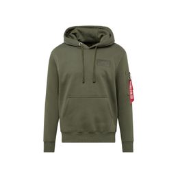 Alpha Industries Sweatshirt Herren Gr&ouml;&szlig;e XS oliv / rot / wei&szlig;