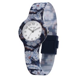 Hip Hop Analog Watch 'Winter Blosom' female Blue size One Size