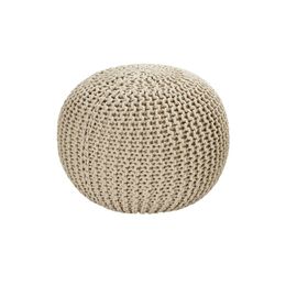 CS Schmal como Pouf Strick creme Ma&szlig;e (cm): H: 45 &Oslash;: 65 Accessoires > Kissen > Bodenkissen &raquo; Sofa DE