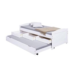 M&ouml;bel Kraft Funktionsbett wei&szlig; Ma&szlig;e (cm): B: 98 H: 63 T: 208.0 &raquo; M&ouml;bel Kraft