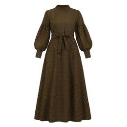 MODAMIHRAM Kleid Damen Gr&ouml;&szlig;e 44 khaki Winterkleid