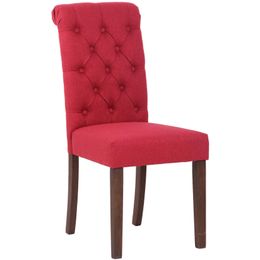 CLP Esszimmerstuhl Lisburn I Samt I Stoff I Polsterstuhl Gesteppt Chesterfield Design