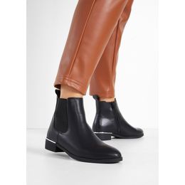 bonprix Chelsea-Boots, schwarz, Vegan