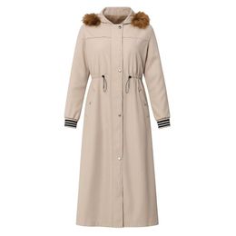 MODAMIHRAM Parka Damen Gr&ouml;&szlig;e XXL beige Winterjacke