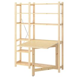 IKEA IVAR 2 Element/Aufbewahrung m Klapptisch