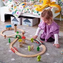 IKEA LILLABO Eisenbahn-Set mit Schienen, 45-tlg.