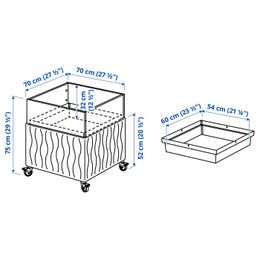 IKEA MITTZON Akustischer Blumenkasten mit Rollen