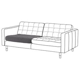 IKEA LANDSKRONA Sitzpolster für 3er-Sofa
