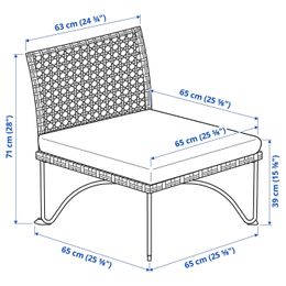 IKEA JUTHOLMEN Sessel/au&szlig;en