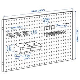 IKEA BROR Lochplatten-Set 20-tlg.