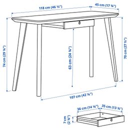 IKEA LISABO Schreibtisch