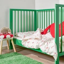 IKEA LÖVSÅNGARE Bettwäsche-Set f Babybett, 2-teilig