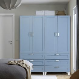 IKEA PLATSA Kleiderschrank m 4 T&uuml;ren+6 Schubl