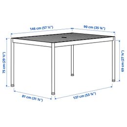 IKEA SEGER&Ouml;N / ENSHOLM Tisch und 4 St&uuml;hle