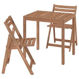 IKEA N&Auml;MMAR&Ouml; Tisch + 2 Klappst&uuml;hle/au&szlig;en