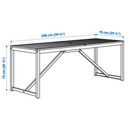 IKEA N&Auml;MMAR&Ouml; Tisch+6 Hochlehner/au&szlig;en