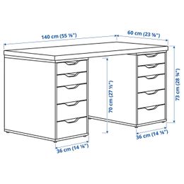 IKEA LAGKAPTEN / ALEX Schreibtisch