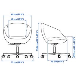 IKEA SKRUVSTA Drehstuhl