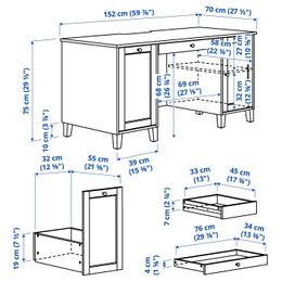 IKEA IDAN&Auml;S Schreibtisch