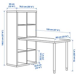 IKEA KALLAX / LAGKAPTEN Schreibtischkombination