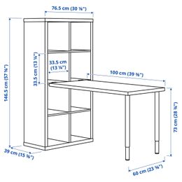 IKEA KALLAX / LINNMON Schreibtischkombination