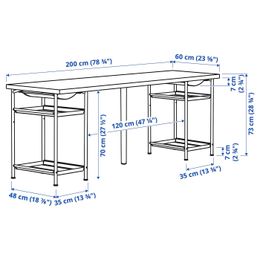 IKEA LAGKAPTEN / SP&Auml;ND Schreibtisch